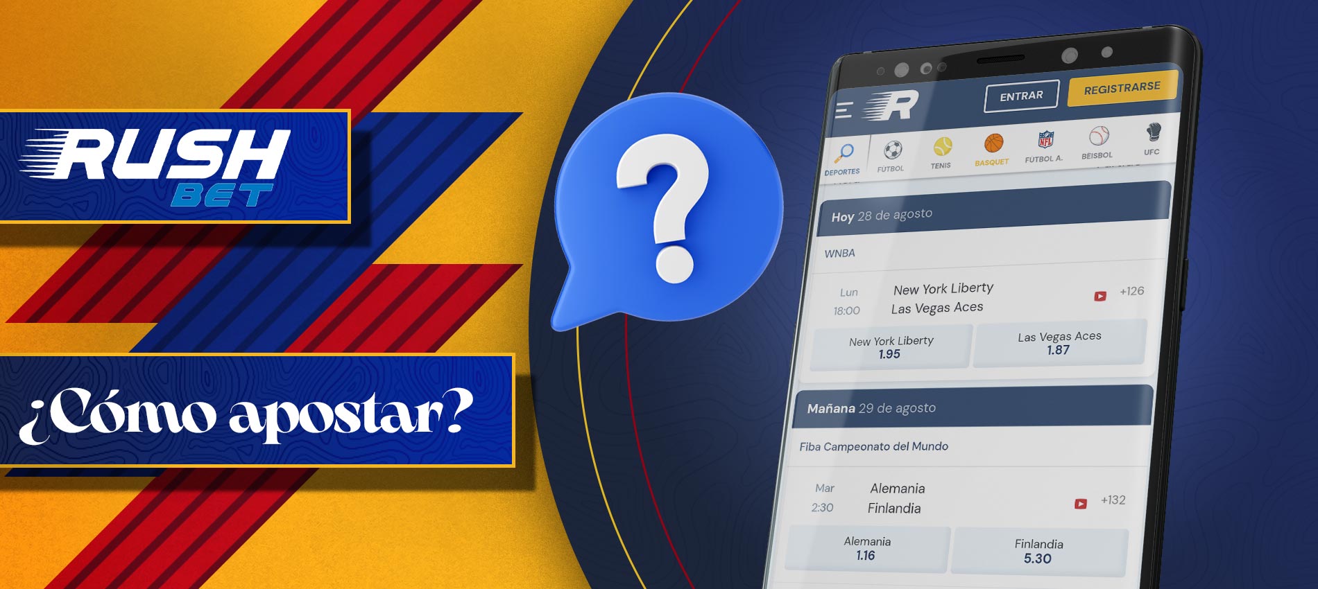 RushBet App móvil: Descarga para iOS y Android en Colombia - 2024