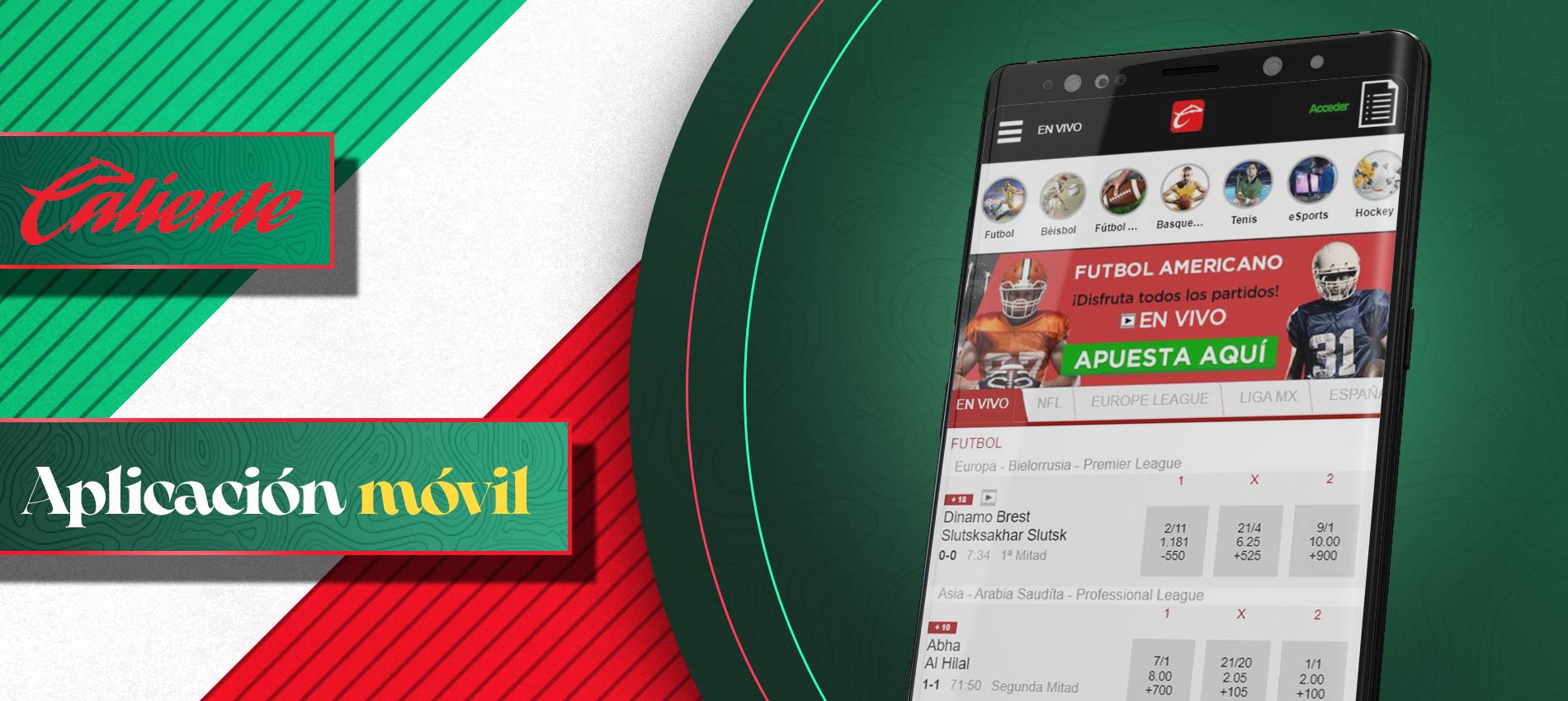 Apuesta online desde la App de Caliente - Apps4Citizens