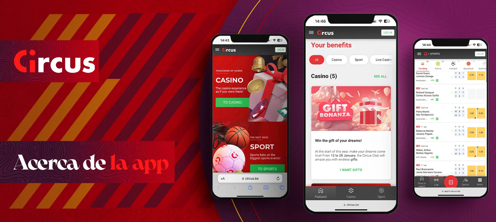 App de Circus España: apuestas deportivas con Android e iOS - 2024